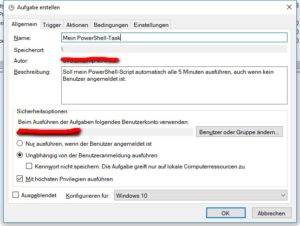 PowerShell-Scripte über die Windows Aufgabenplanung ausführen – SP ...